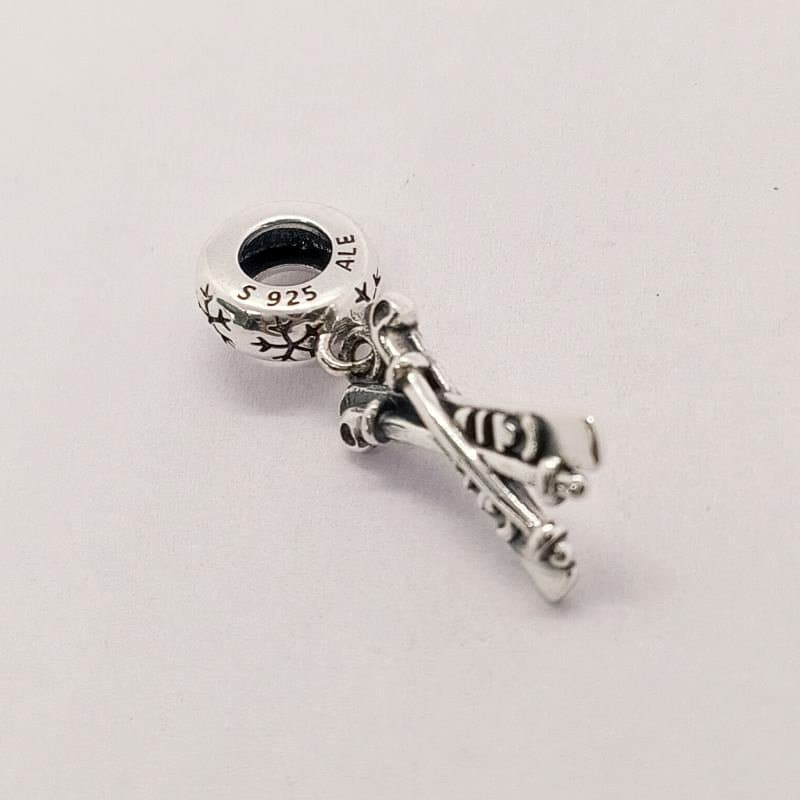 Pandora Charm Snow Skis Dangle Suede Pouch - Etsy
