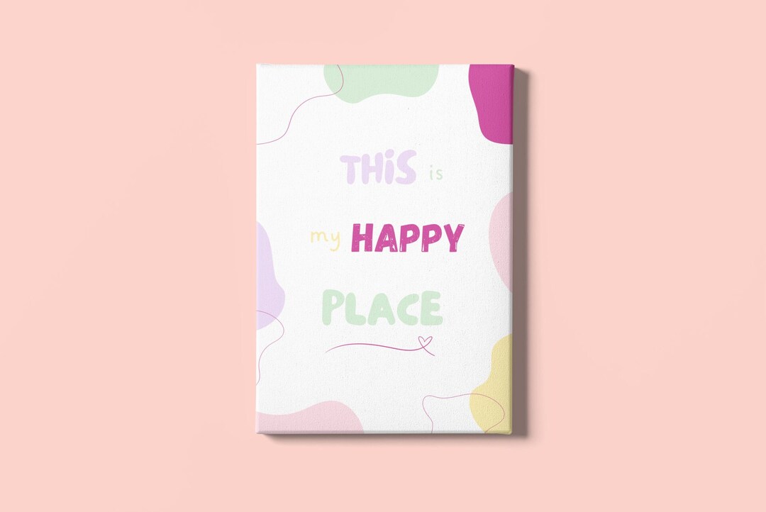 This is My Happy Place Printable Art Wall for Kids Room - Etsy