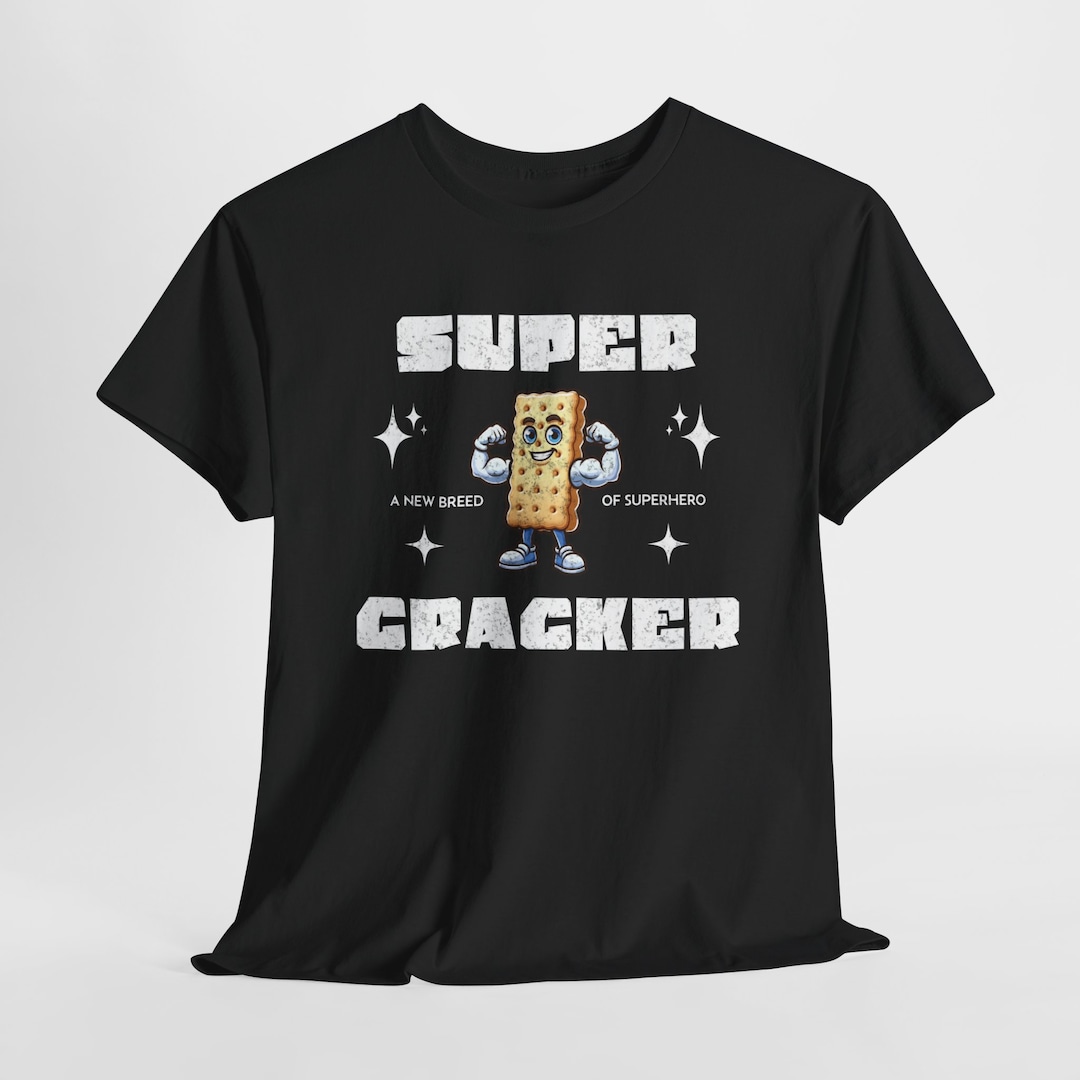 Funny Super Cracker T-shirt: Salty Snack Superhero Tee - Etsy