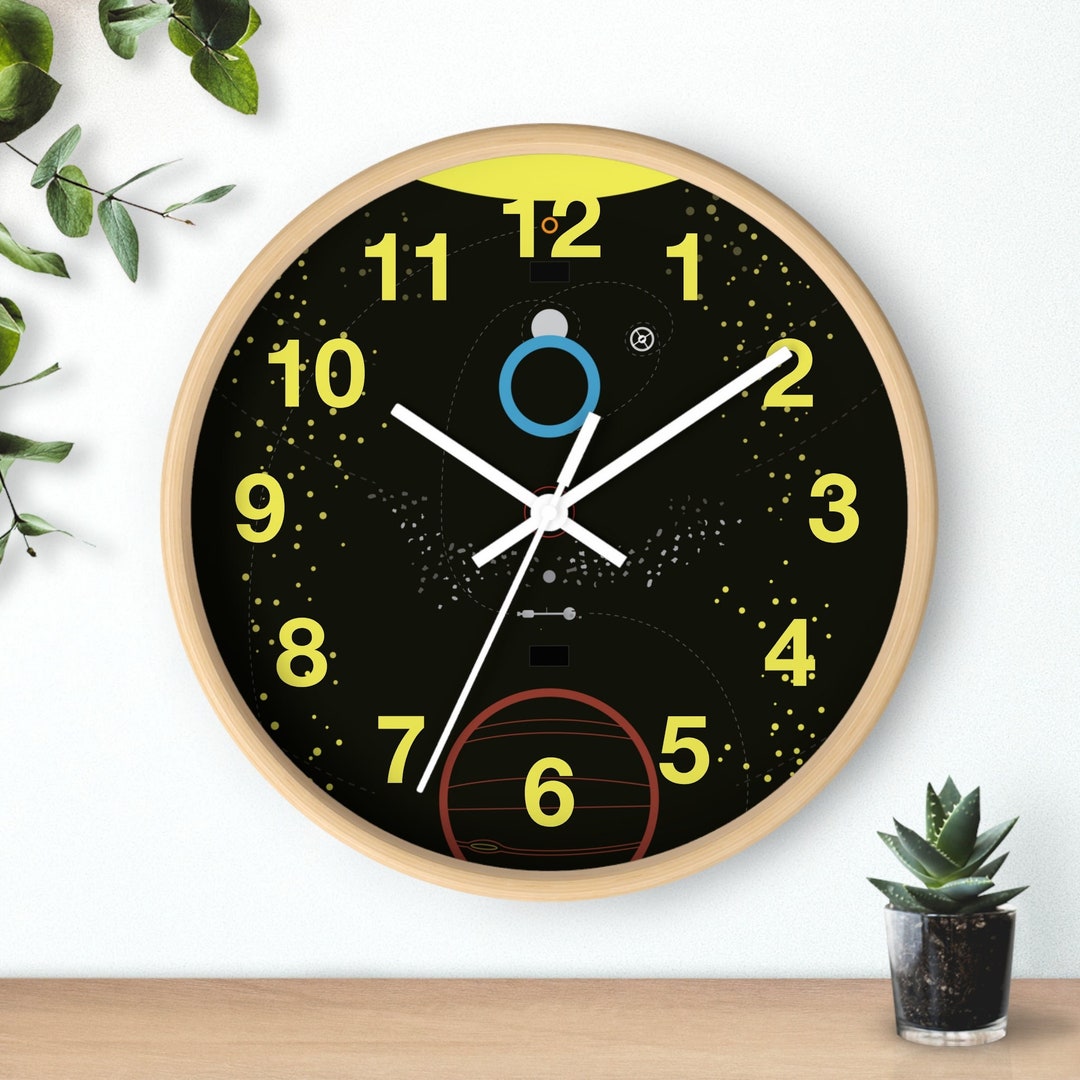 2001: a Space Odyssey Wall Clock | Movie Sci-fi Classic AI Cinema Solar ...