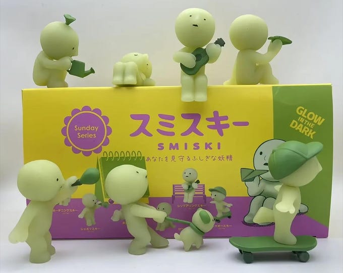 Authentic SMISKI HIPPERS Glow-in-the-dark: Decorative Mini Figure ...