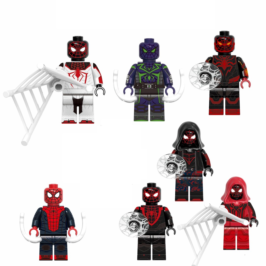 Super Heroes Building Blocks Custom Minifigure Spiderman - Etsy