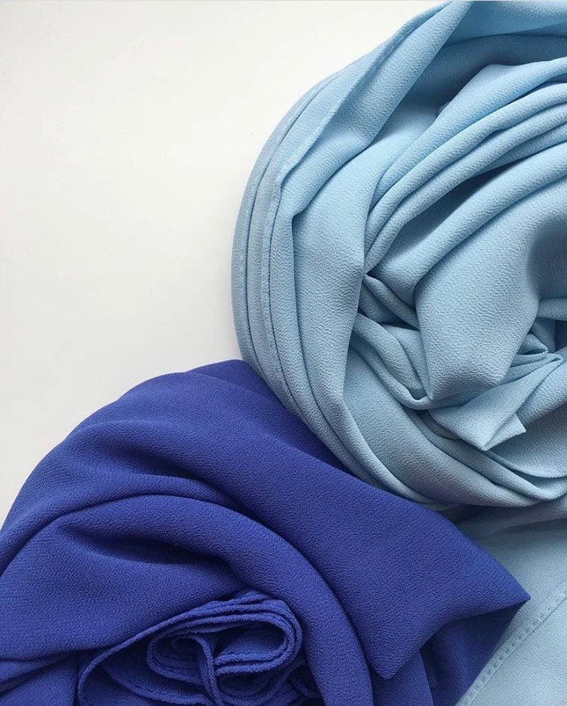 5-piece Premium Chiffon Hijab Box - Solid Color Collection - Etsy
