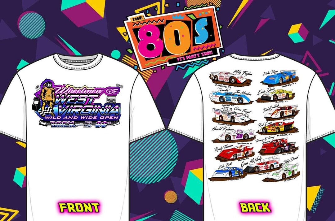 WV Retro Racing Tee: back to the 1980's - Etsy