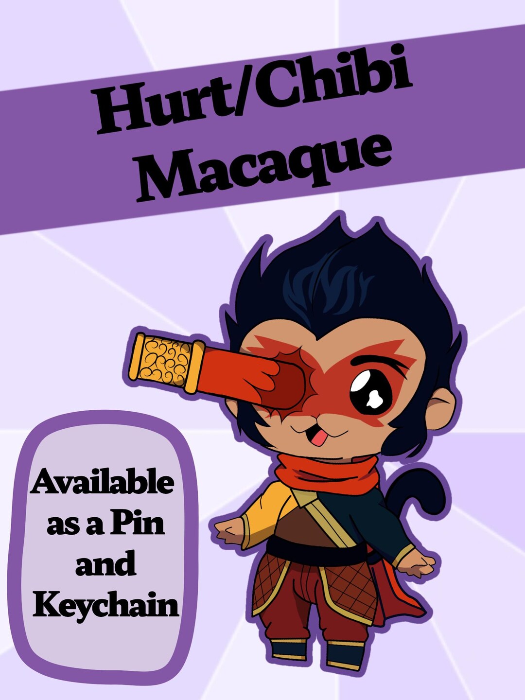 LMK Hurt/chibi Macaque - Etsy