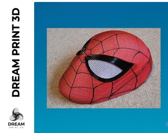 Spider-man Face Shell Helmet V3 Lenses High Quality 3D Printer Files 3D ...