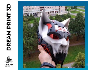 Oni Cyber Punk Mask High Quality 3D Printer Files 3D STL Model Print ...