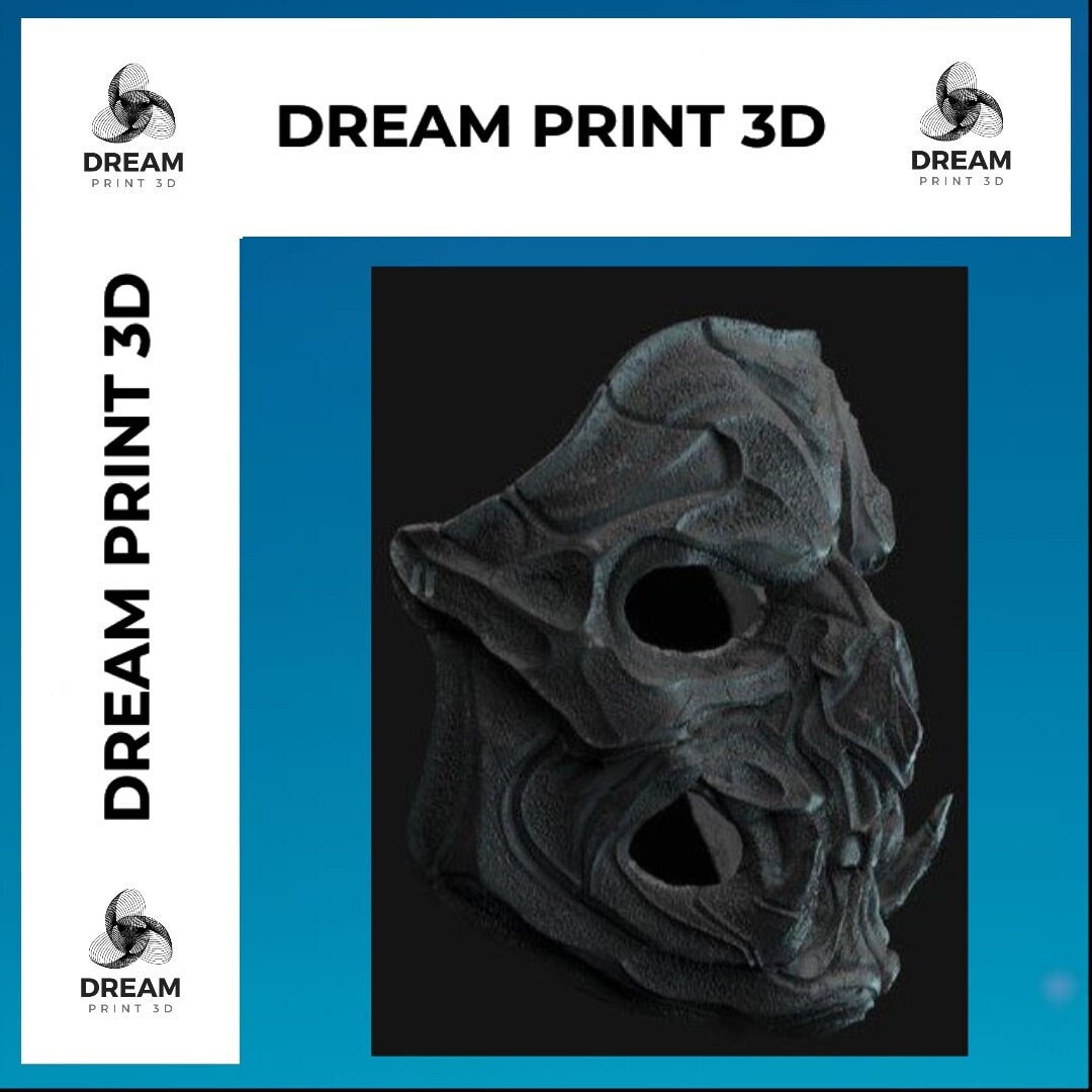 Armoured Skull Mask High Quality 3D Printer Files 3D STL Model Print ...