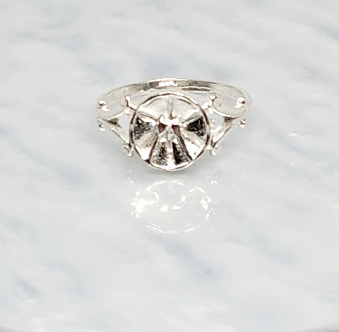 925 GENUINE Sterling Silver Steel Pan Ring, Silver Steel Drum Ring ...