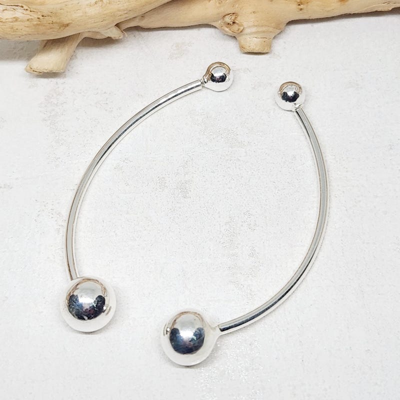 Silver Earrings Ball Drop - Etsy