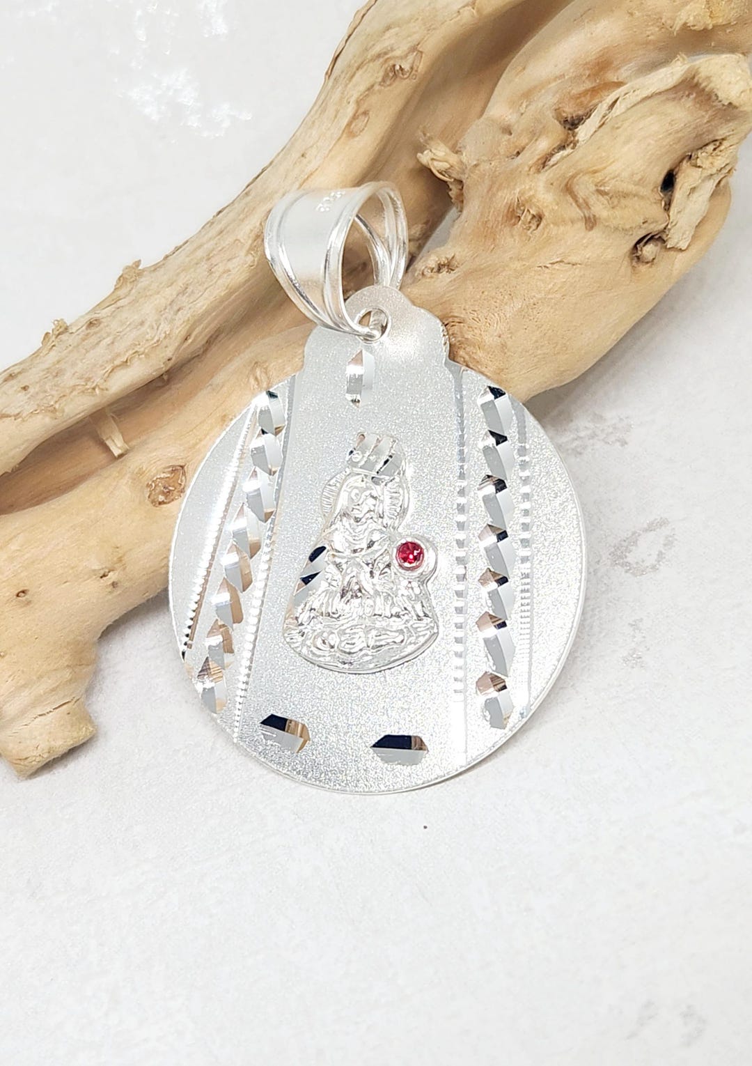 925 GENUINE STERLING SILVER Saint Barbara Charm, Silver Religious Charm ...