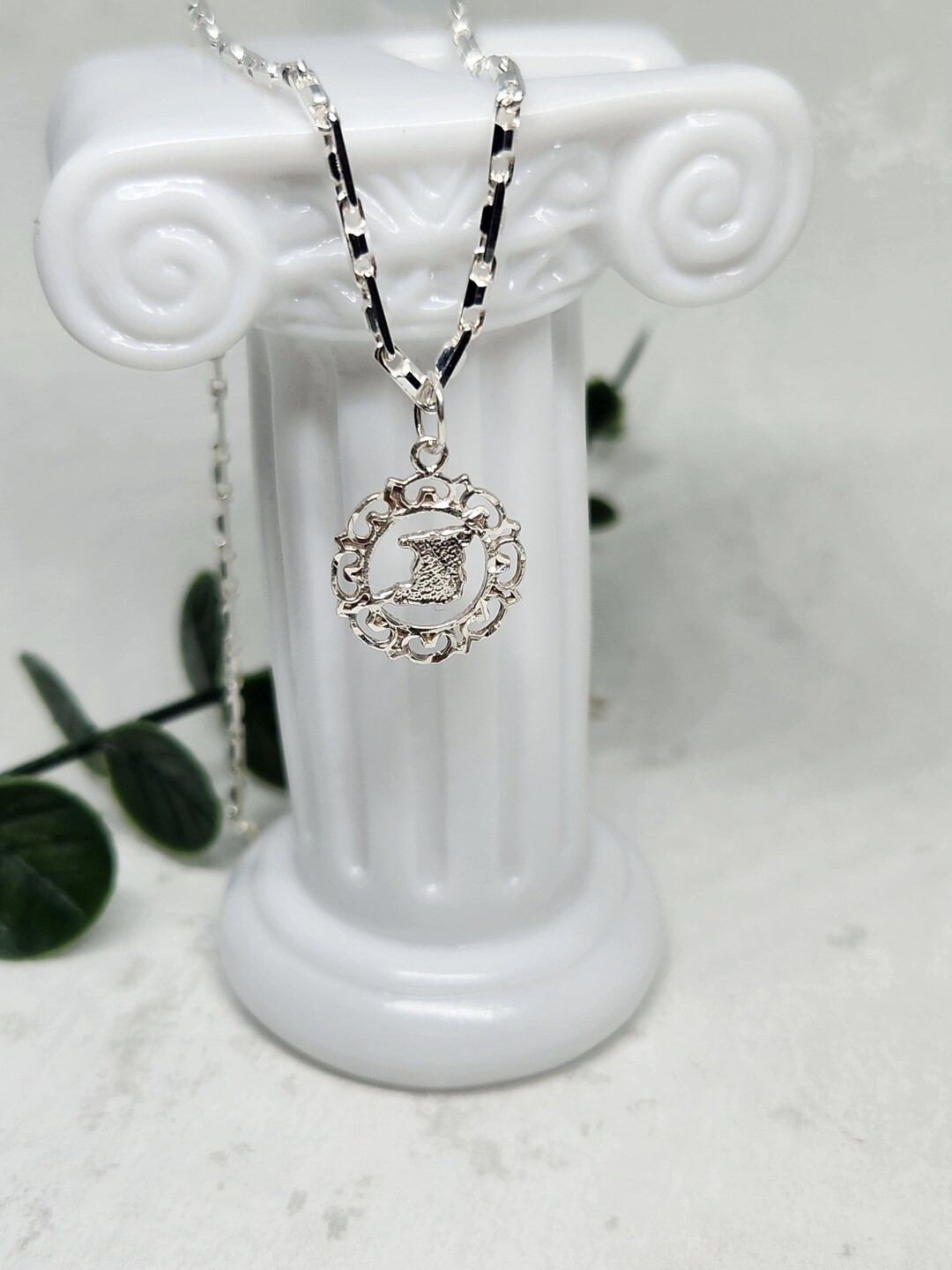 925 Genuine Sterling Silver Trinidad Map Pendant, Trinidad Pendant ...