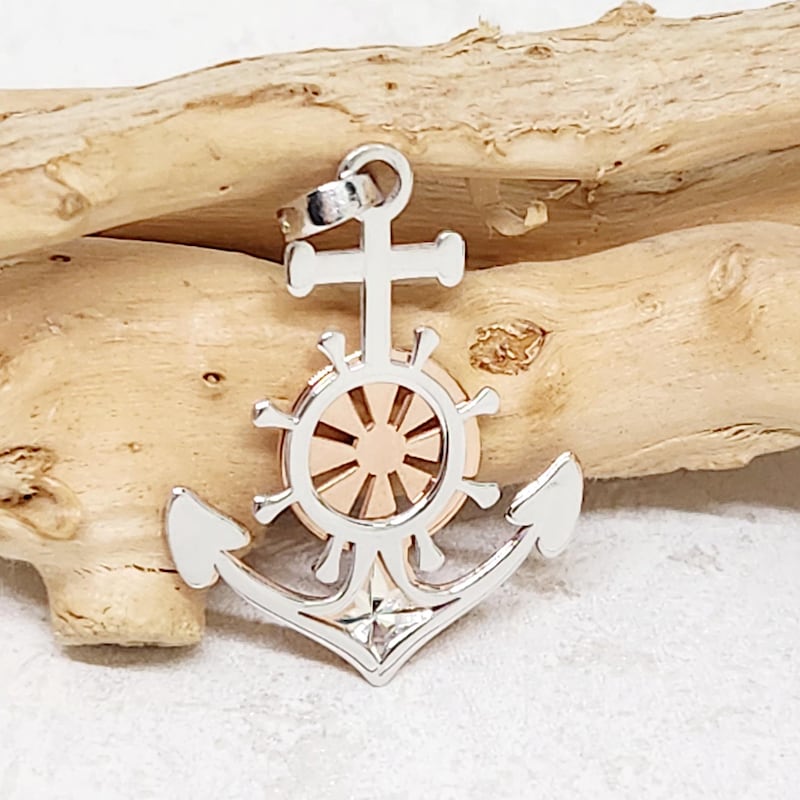 Ship Wheel Charm - Etsy