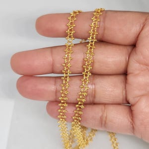 10K Yellow Gold Filigree Necklace, Gold Spanish Link Necklace, Gold ...