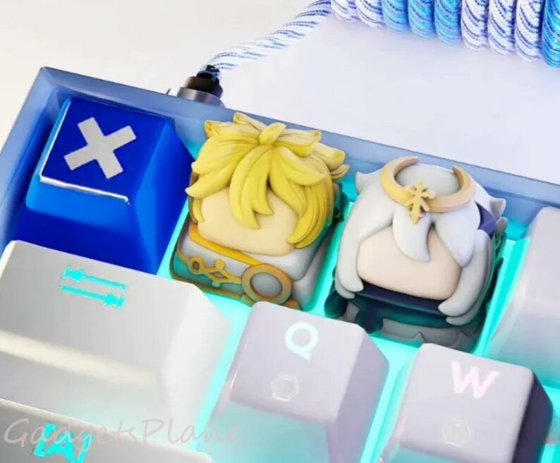 Genshin Impact Keycaps Resin Keycaps for Mechanical Keyboard - Etsy