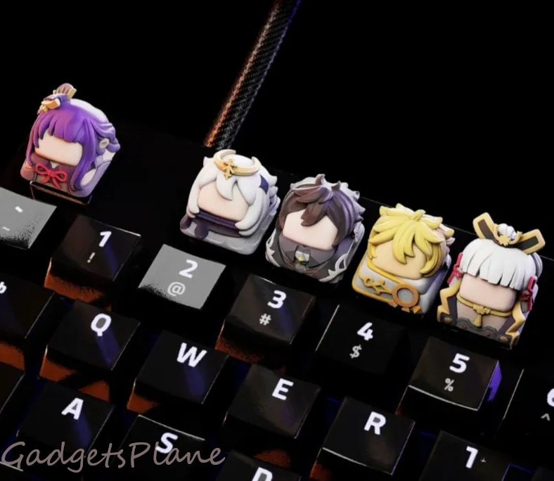 Genshin Impact Keycaps Resin Keycaps for Mechanical Keyboard - Etsy