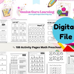 Preschool Math Workbook – Fun Printable Activities for Early Learning ...