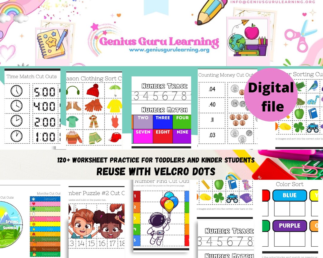 Preschool Binder,busy Binder,practice and Play,english,math,science ...