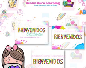 Welcome Banner Colors + Crayons - Etsy