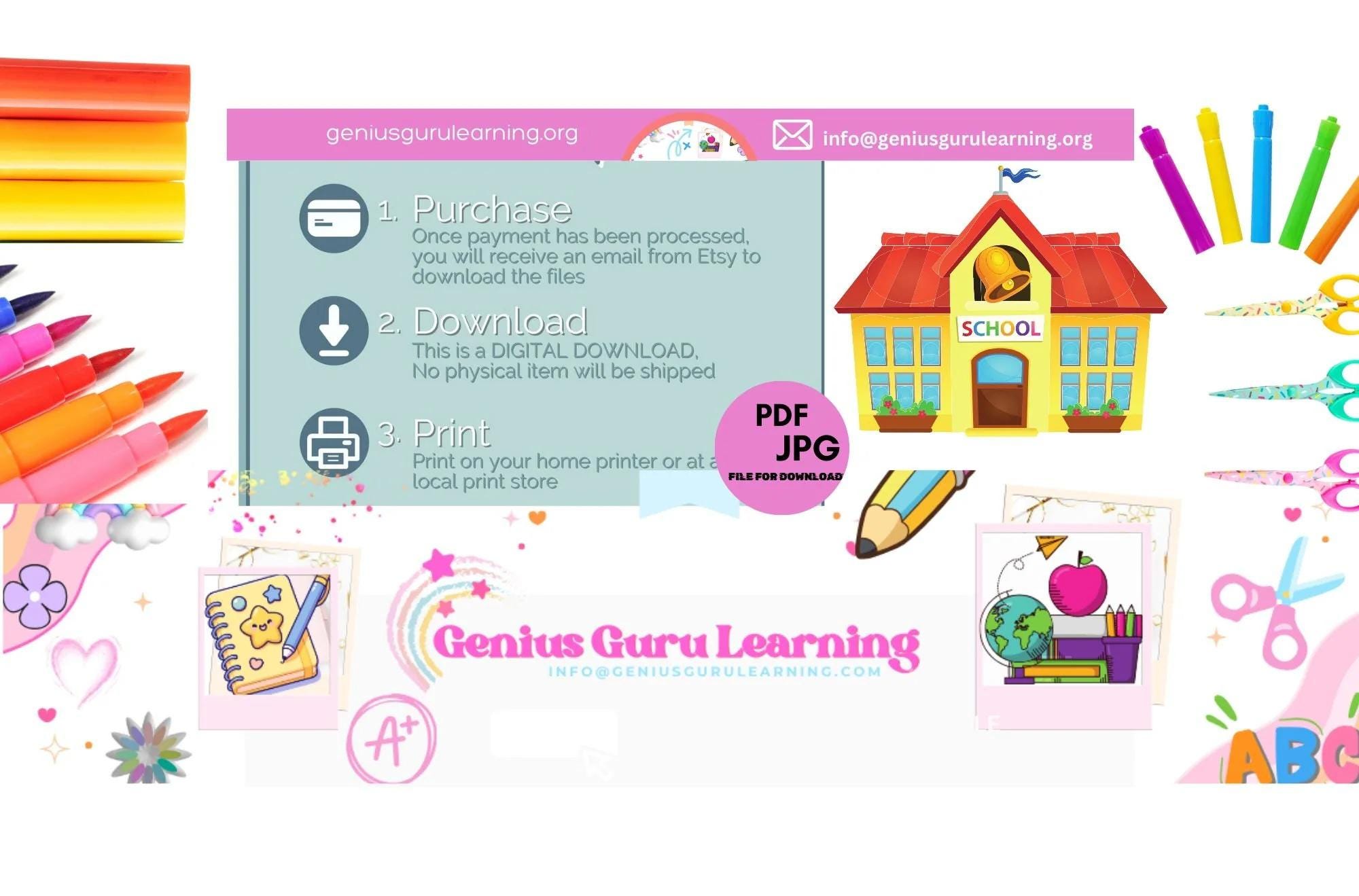 Preschool Math Workbook – Fun Printable Activities for Early Learning ...