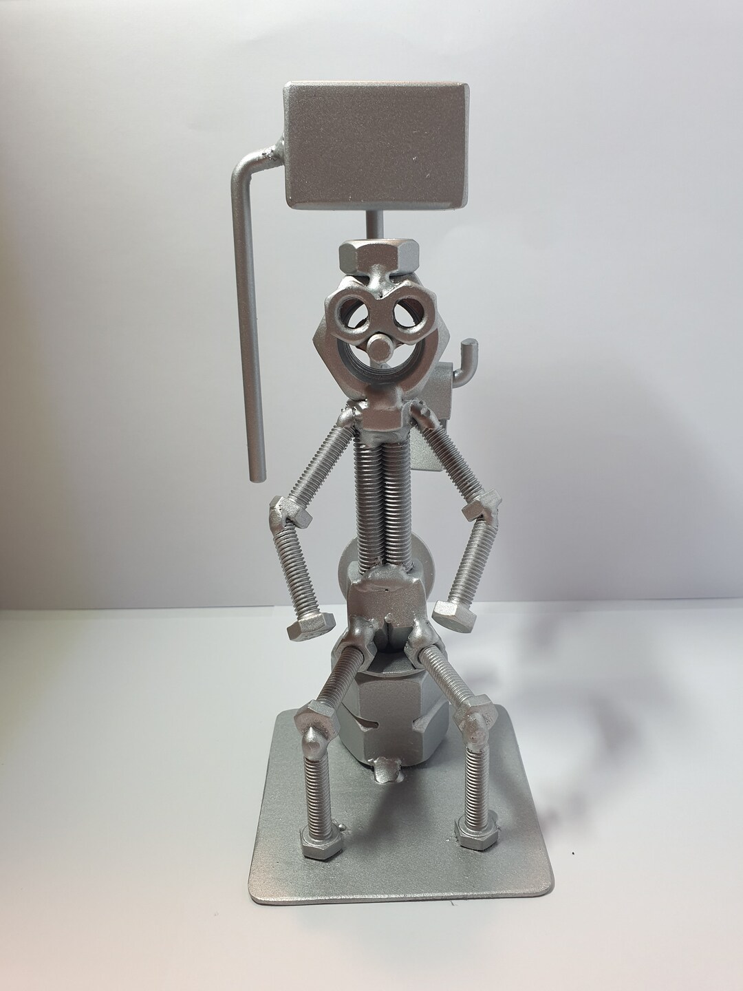 Nut and Bolt Man on Toilet - Etsy