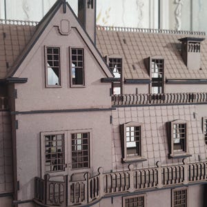The Gothic Mansion 1:24th Scale Dolls House Kit - Etsy