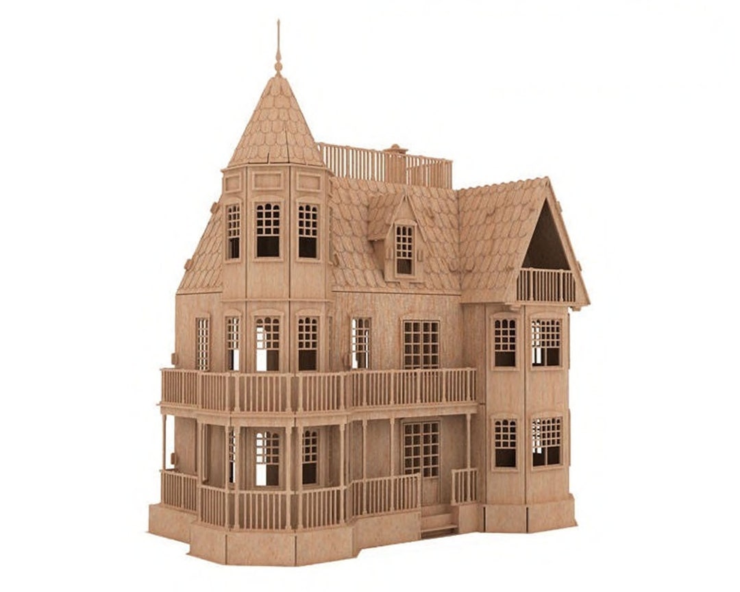 Laurel Town House 1:24th Scale Dolls House Kit - Etsy