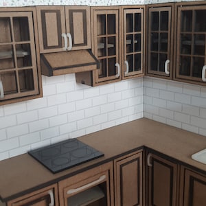 Miniature Kitchen 1:12th Scale Miniature Dolls House Kitchen. This is a ...