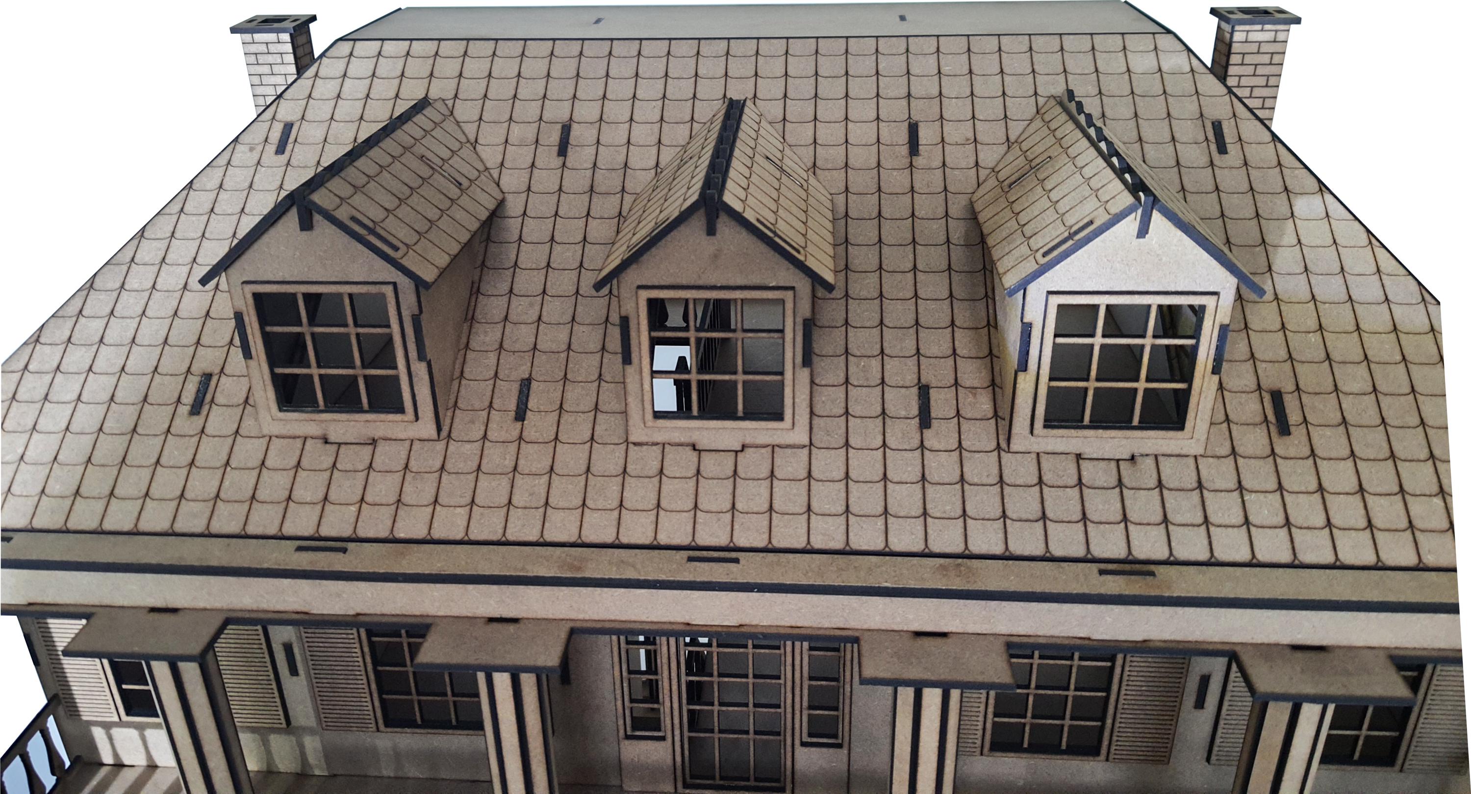 The Southern Mansion 3mm Timber 1:24th Scale Dolls House Kit - Etsy