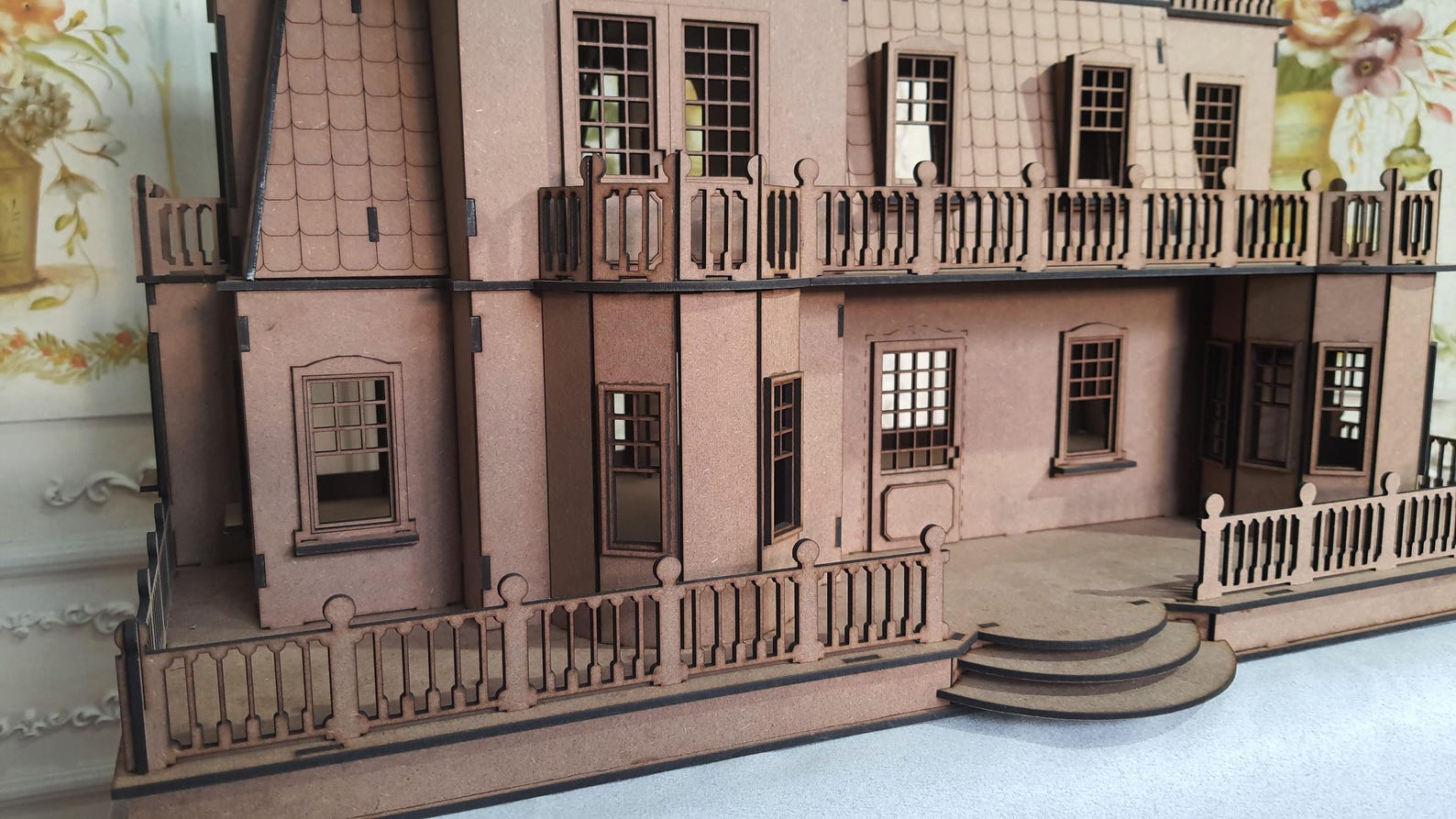 The Gothic Mansion 1:24th Scale Dolls House Kit - Etsy