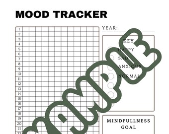 Digital Mood Tracker, Mood Tracker, Digital Tracker, Mood Tracking ...