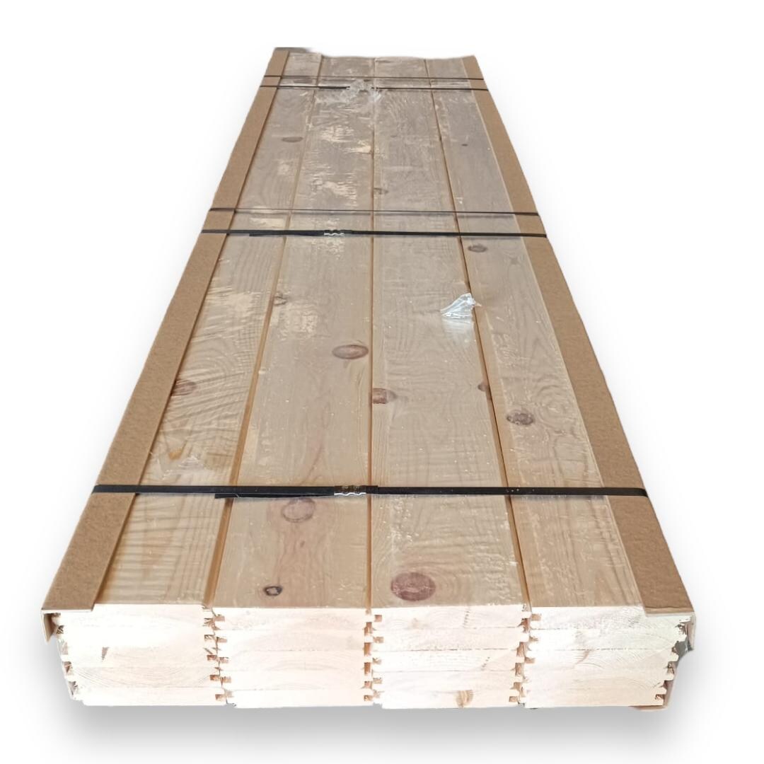 Pack of 10 Tongue and Groove Slats Made of Solid Flanders Wood With One ...