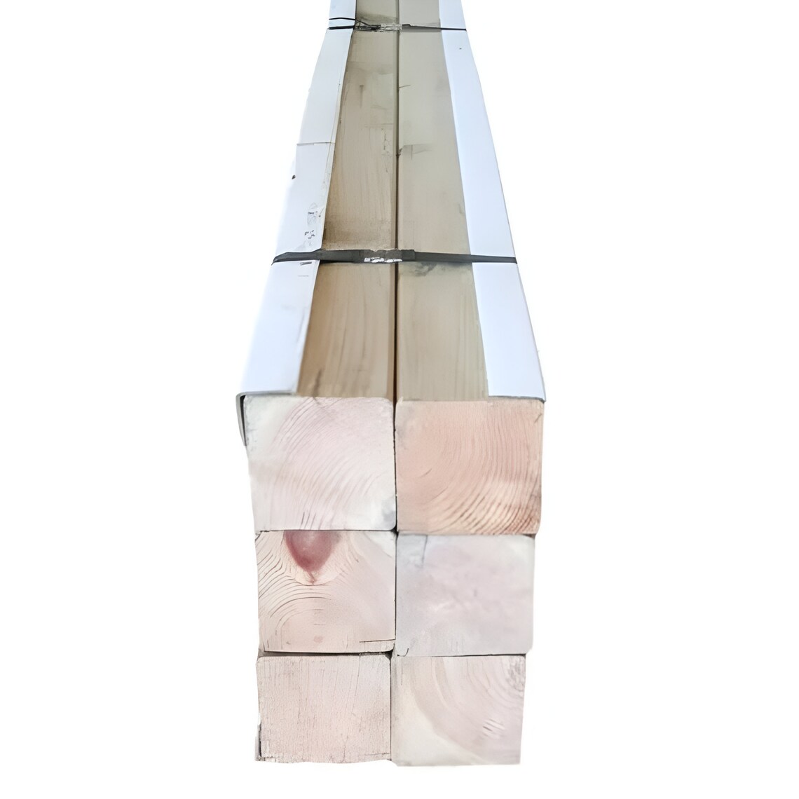 MADERTERRANEO Pack of 6 Treated Square Wooden Posts for Exterior Fence ...