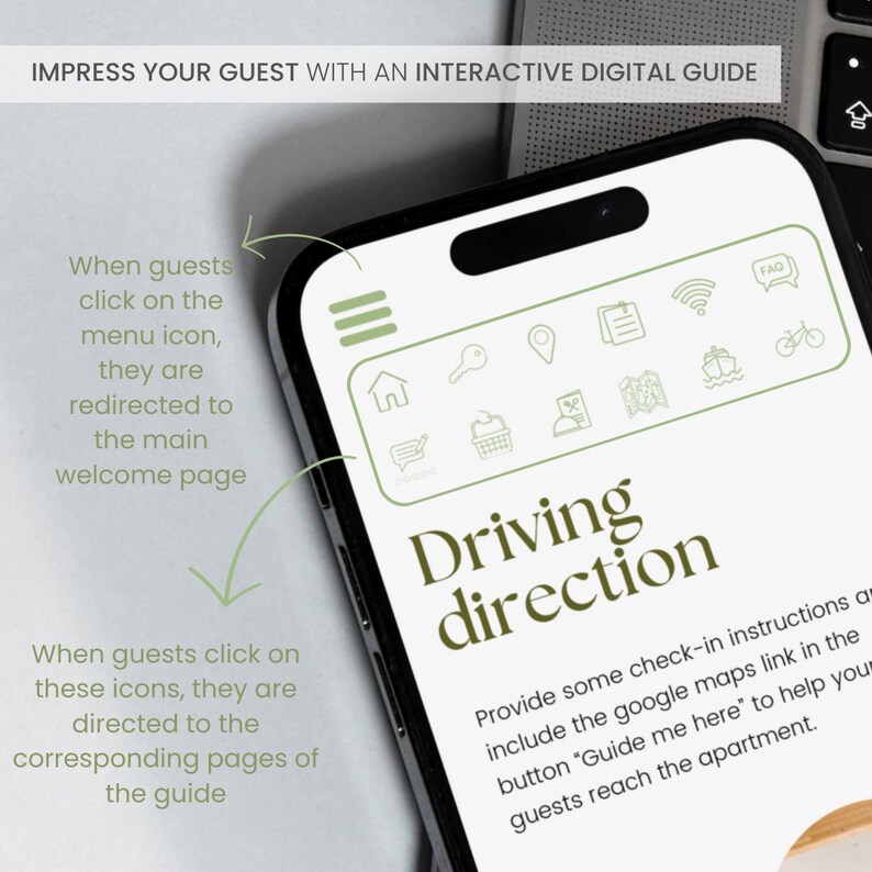 Airbnb Welcome Book Digital Interactive Mobile Template, Editable Guest ...