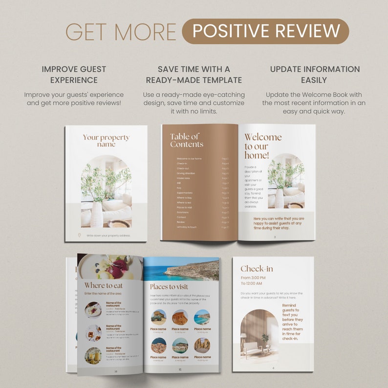 Airbnb Welcome Book Template, Printable Welcome Guide House Host Manual ...