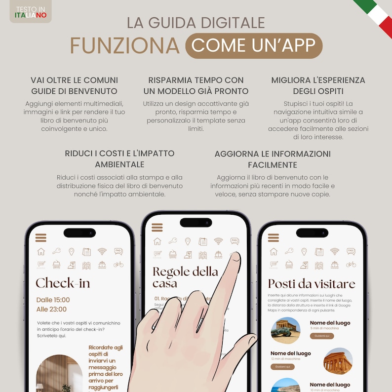 Italian Airbnb Welcome Book Template Canva Host Bundle Kit, Digital ...
