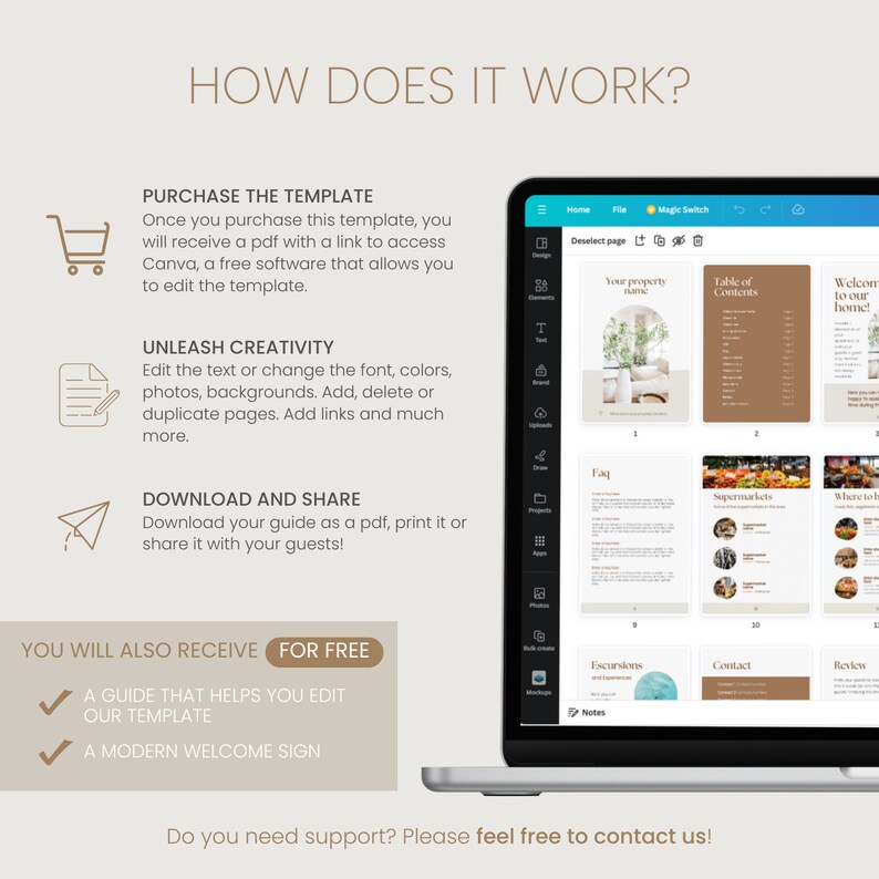Airbnb Welcome Book Template, Printable Welcome Guide House Host Manual ...