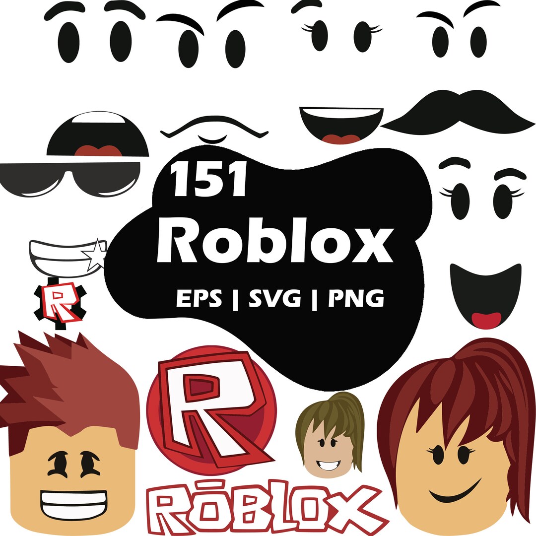 Roblox SVG 151 Bundle Roblox PNG SVG Bundle Kid Gaming Svgs Kids ...