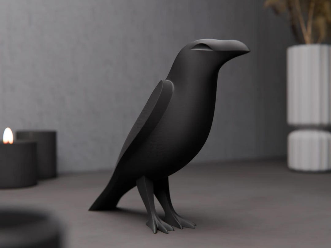 Raven Sculpture - Modern Home Decor - Etsy