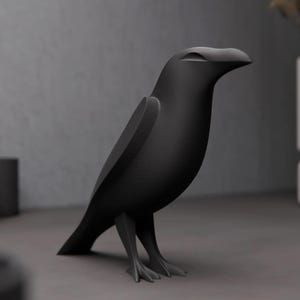 Raven Sculpture - Modern Home Decor - Etsy