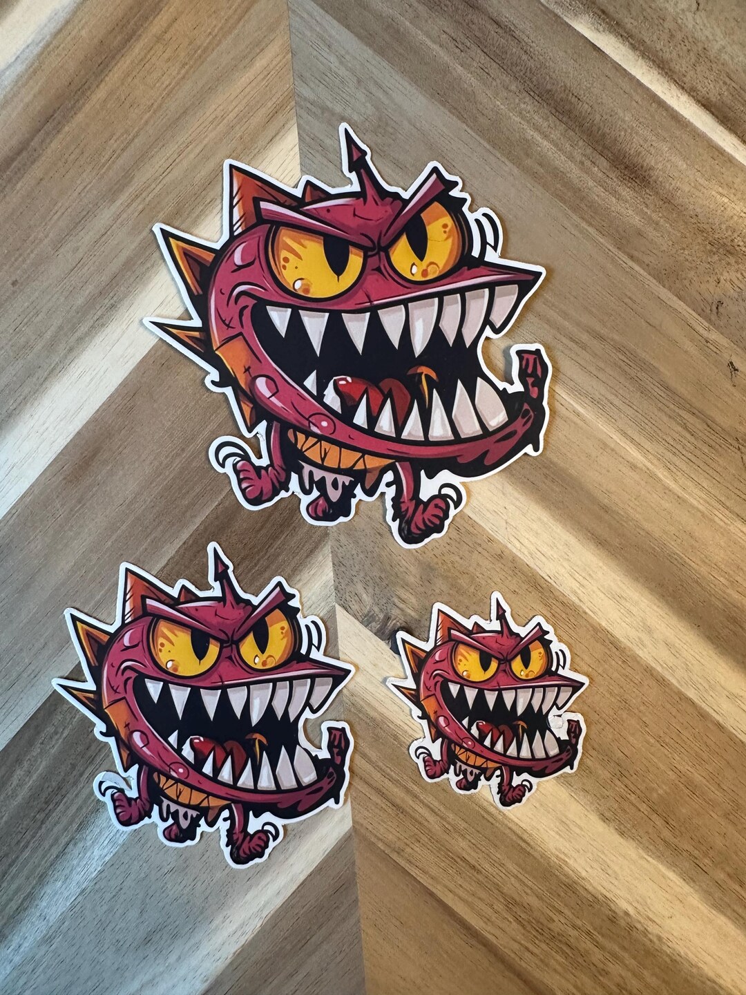 Red Mimic Chest Monster Vinyl Sticker | Dungeons & Dragons Inspired ...