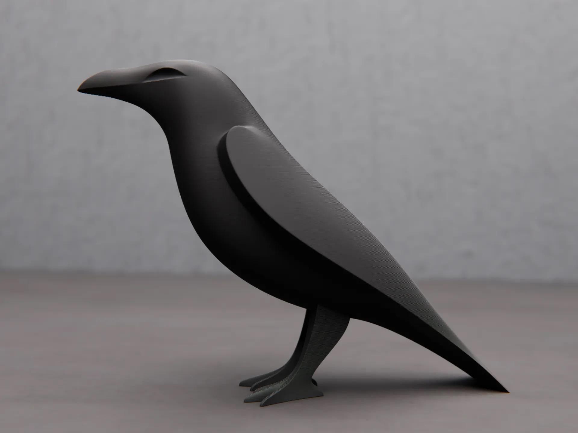 Raven Sculpture - Modern Home Decor - Etsy