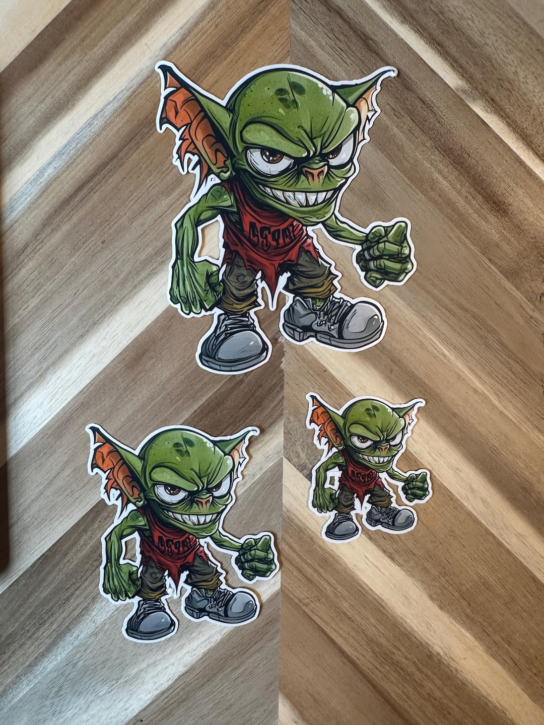 Green Gremlin Vinyl Sticker: Urban Monster Streetwear Decal - Etsy