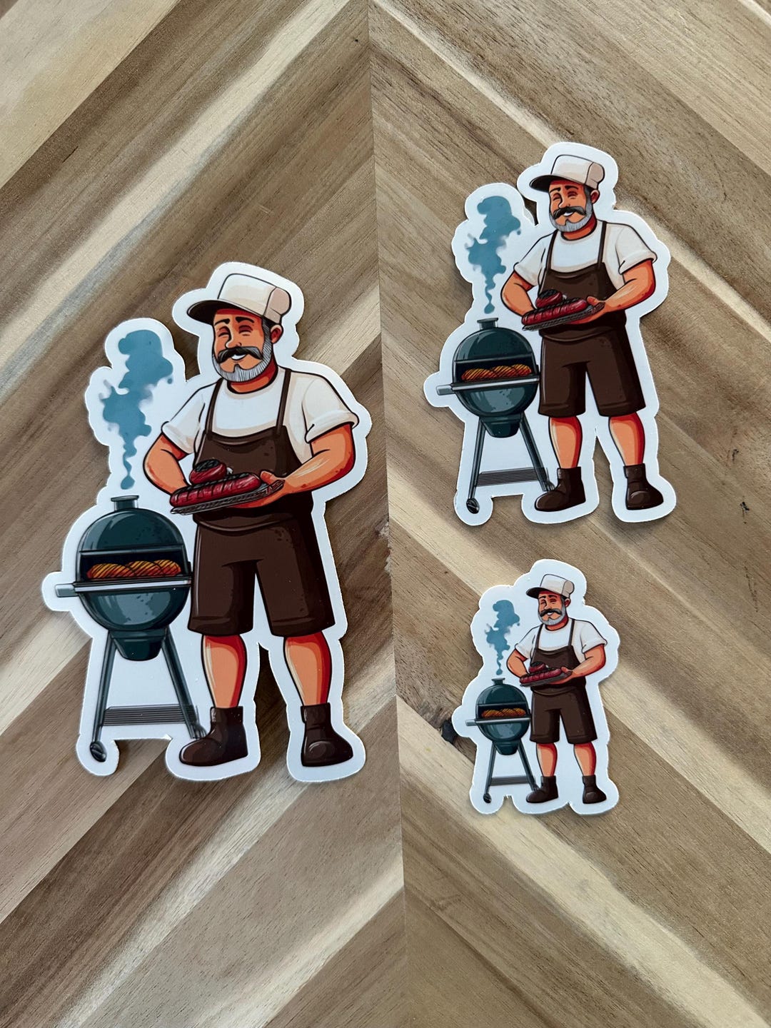 BBQ Grill Master Dad Sticker | Father's Day Gift - Etsy