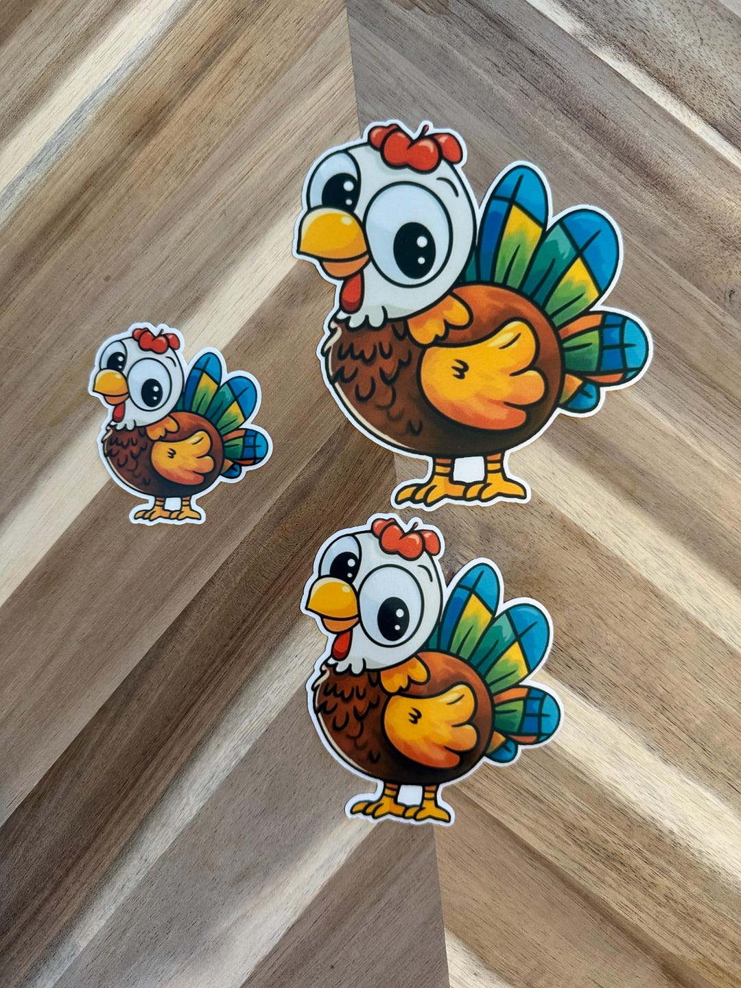 Cute Thanksgiving Turkey Sticker - Funny Turkey Vinyl Sticker - Etsy