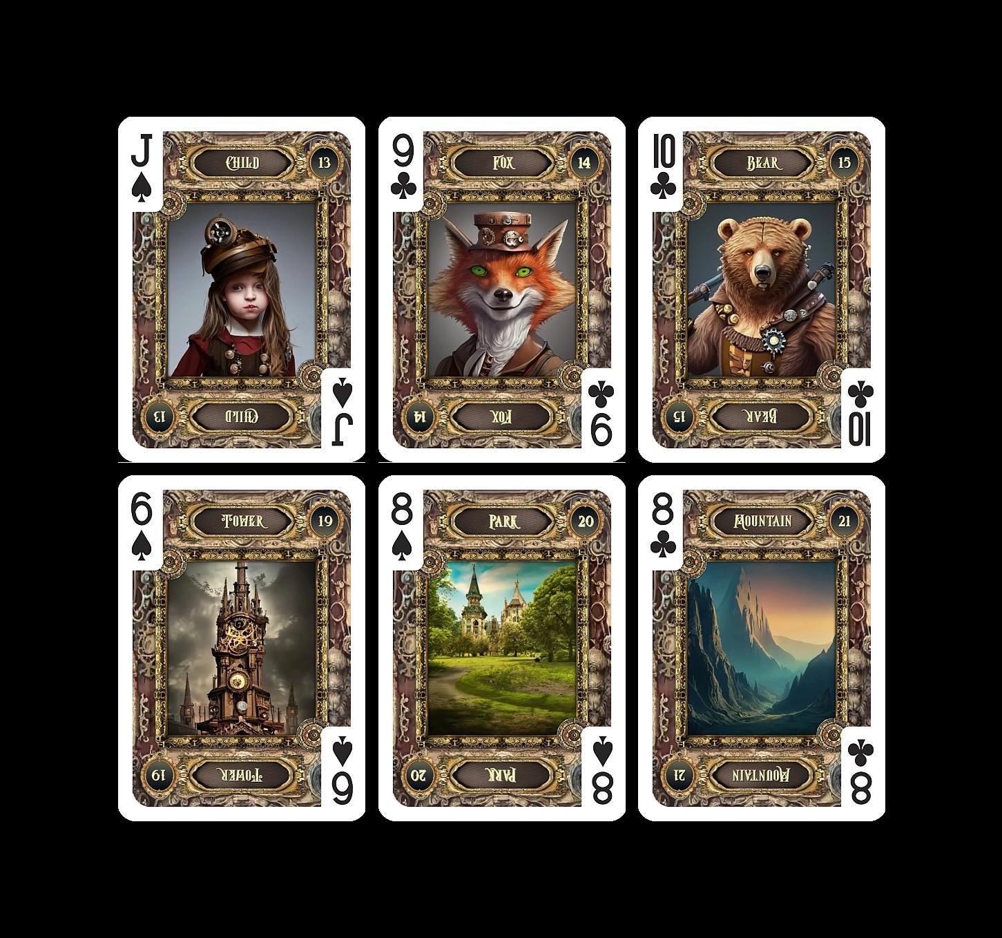 A Steampunk Lenormand Card Deck - Etsy