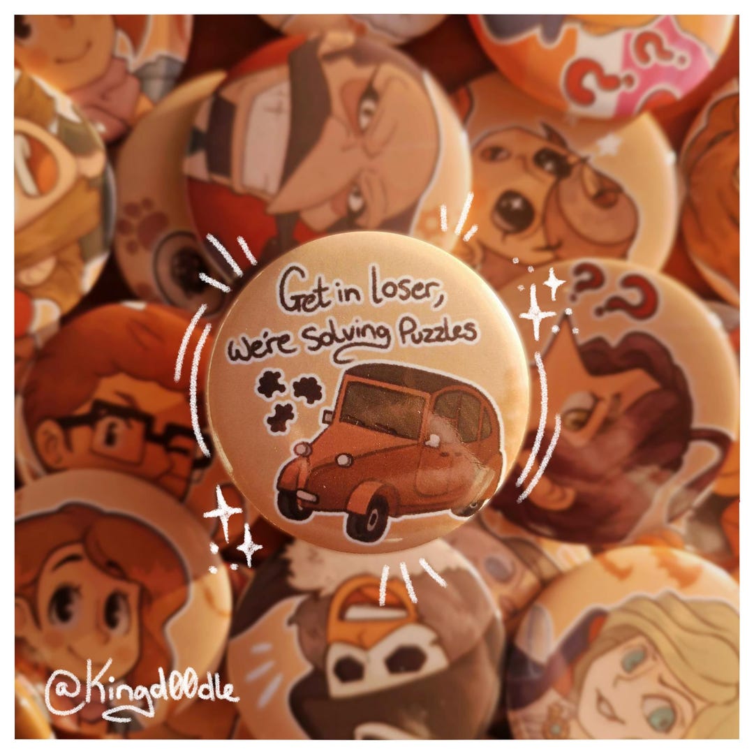 Professor Layton Character Pin Badges - Etsy