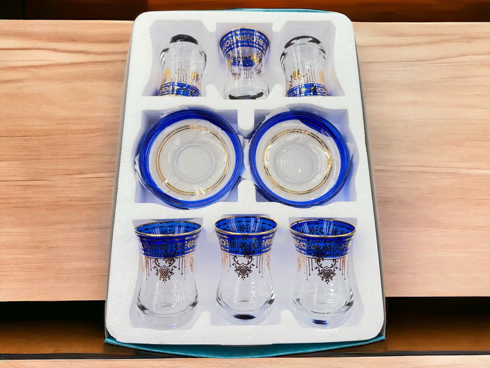 Handmade Turkish Tea Set: Gold Plated, Traditional Pattern - Etsy