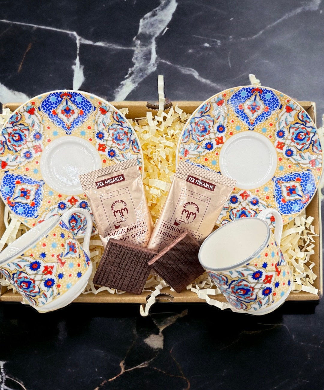 Turkish Coffee Set Gift Box Custom Day Gifts Christmas - Etsy