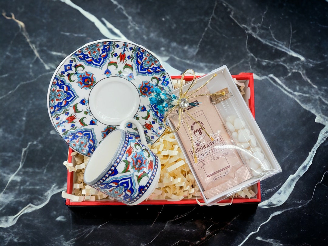 Turkish Coffee Set Gift Box Coffee Box Custom Day Gifts Christmas Gift ...